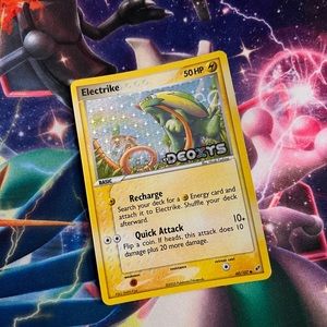 Pokemon | Other | Pokemon Electrike Ex Deoxys Stamped Card | Poshmark